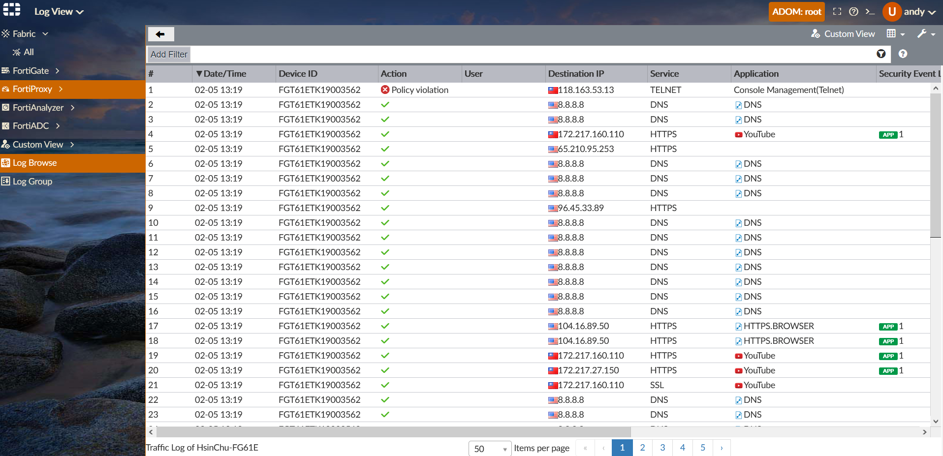 Fortigate Log Analyzer | FortiGate to FortiAnalyzer connectivity – OQDBRI