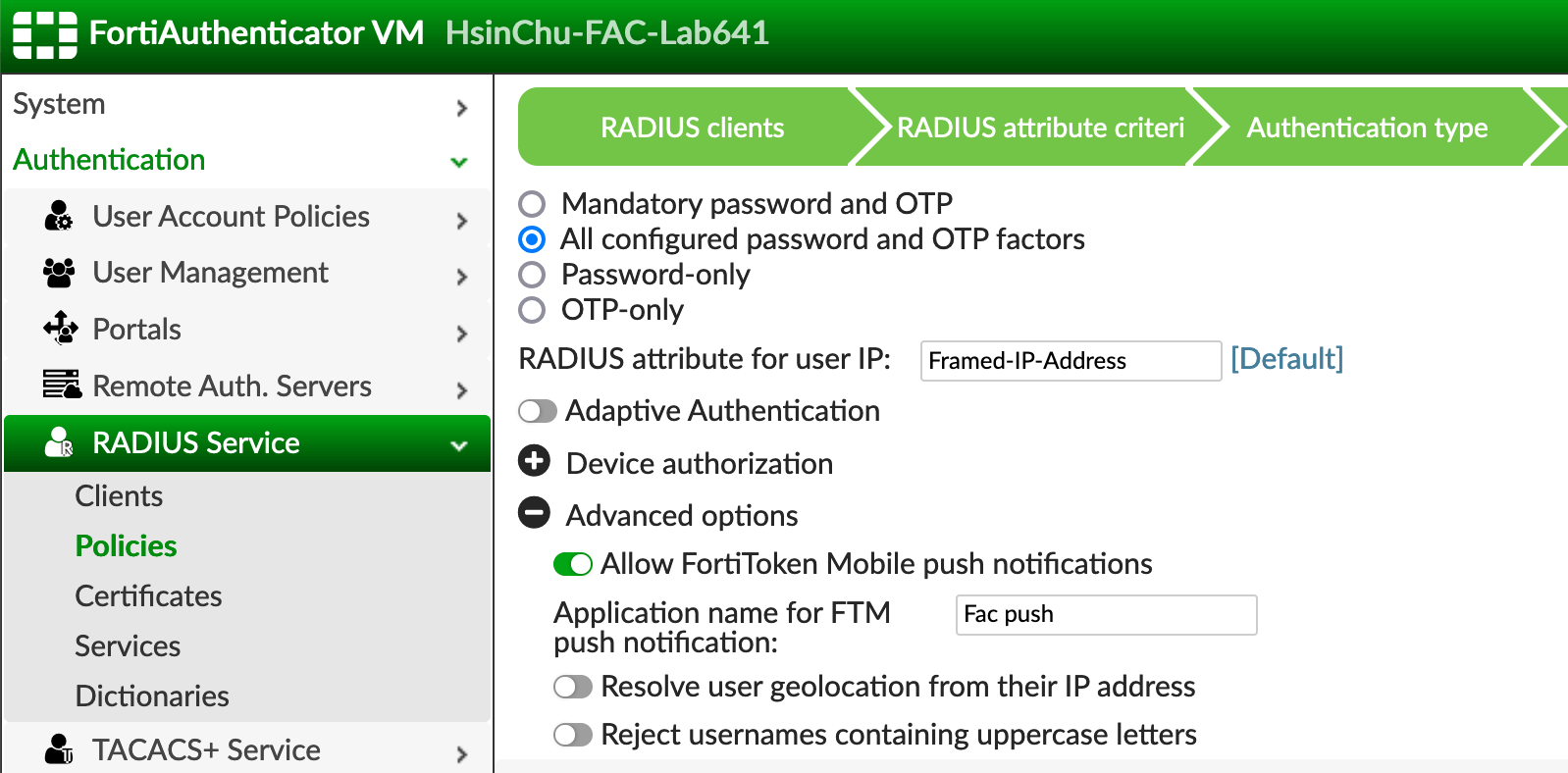 FortiAuthenticator整合SSL-VPN認證 - Andy的IT技術分享網站